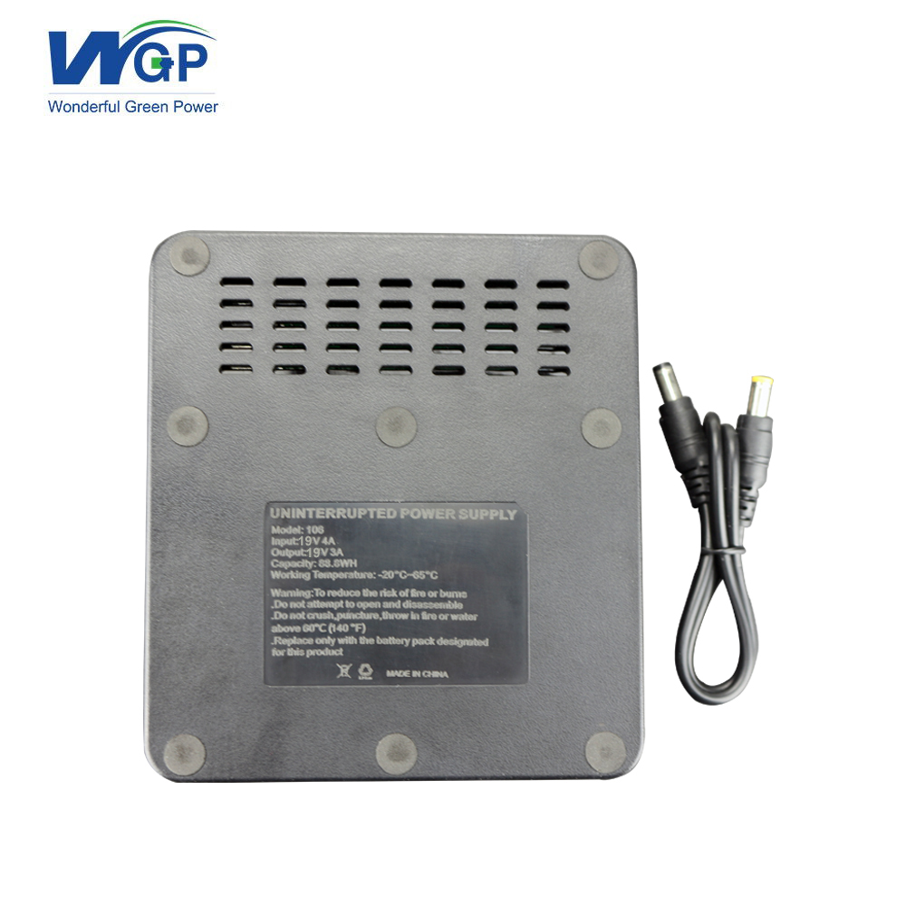 High Capacity WGP 19V 3A Mini UPS For Laptop Monitor