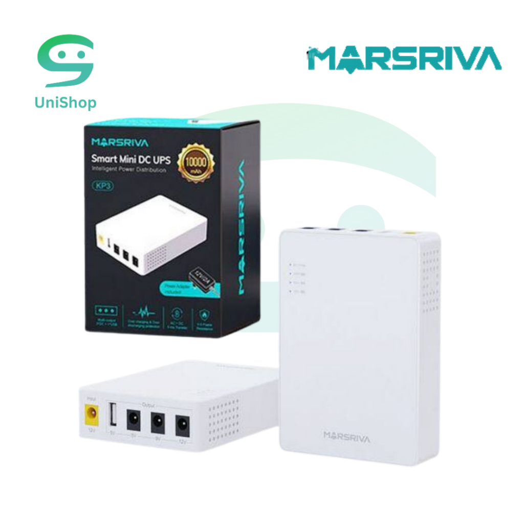 Marsriva KP3 10000 mAh Smart Mini DC UPS Best UPS Banglades